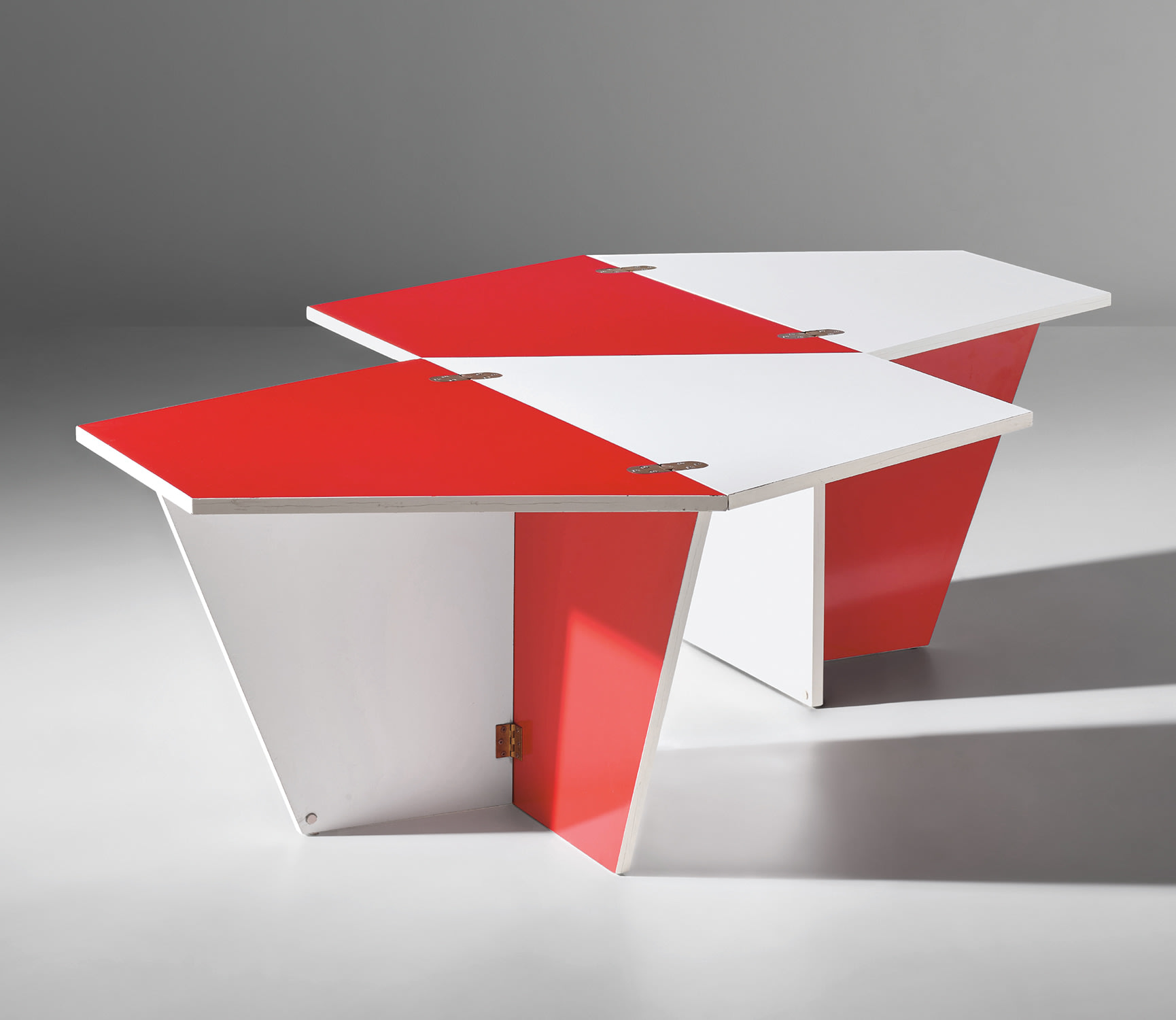 A Unique Prototype Folding Coffee Table designed in 1970 by Gio Ponti ...
